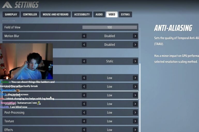 Aceu's The Finals Settings: Crosshair, Mouse Sensitivity & More