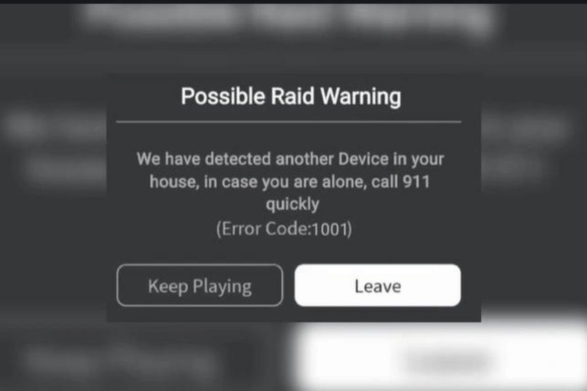 What Is Roblox Error Code 1001?