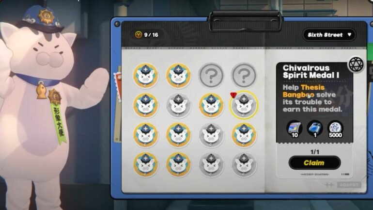 All Chivalrous Spirit Medals on Sixth Street in Zenless Zone Zero (ZZZ)