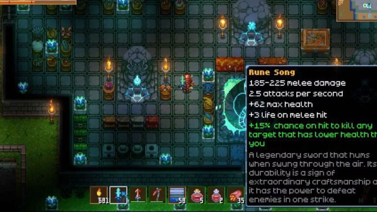Everything On Rune Sword In Core Keeper: How To Craft, Stats & More