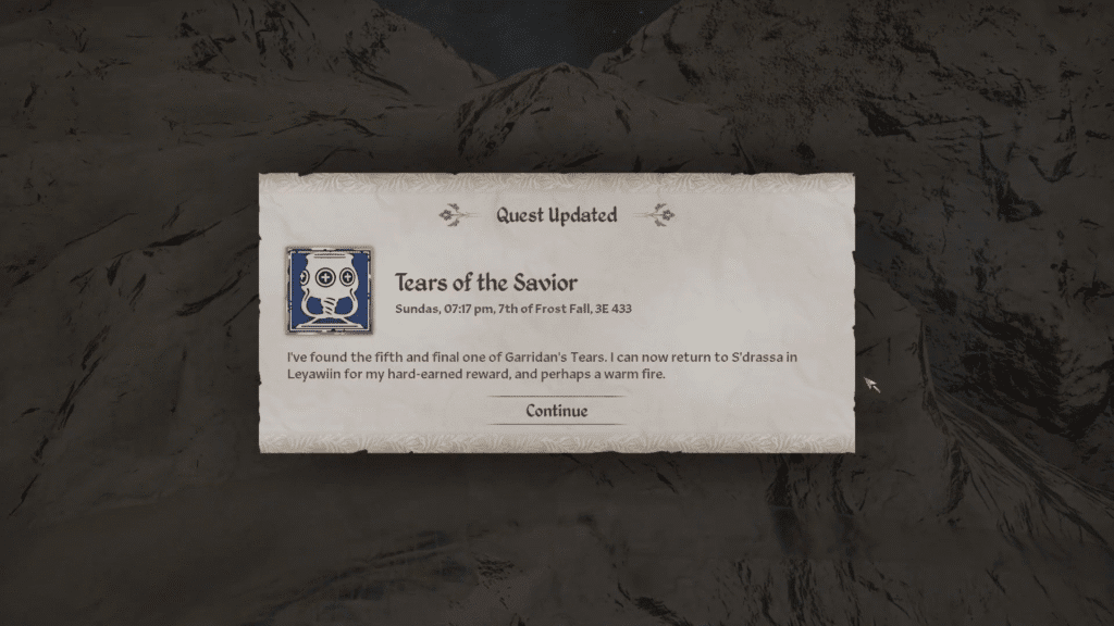 Oblivion Remastered: Complete Tears Of The Savior Guide